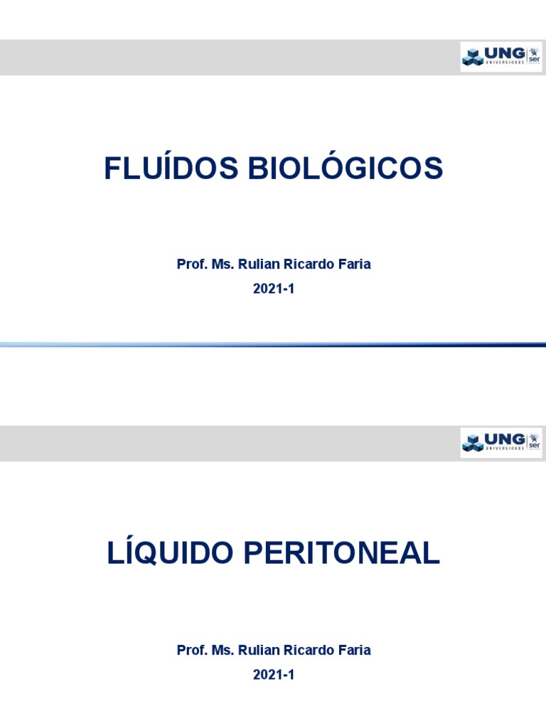 14 - Líquido Peritoneal | PDF | Doenças e distúrbios | Medicina Clínica