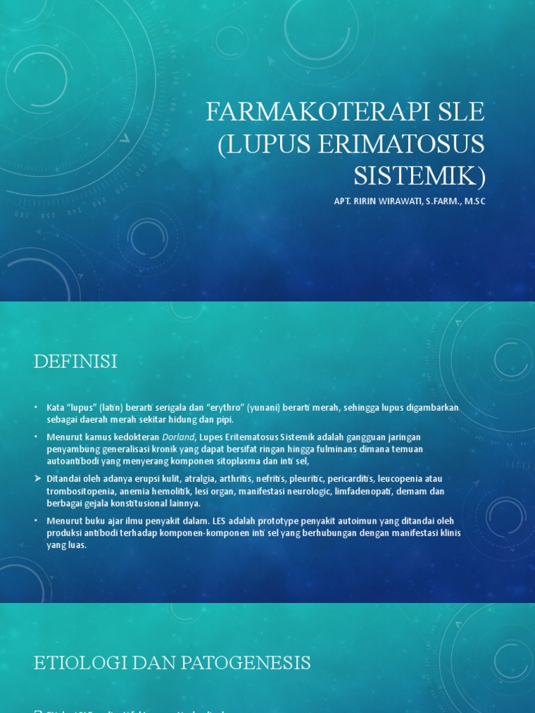 Farmakoterapi SLE | PDF | Pengembangan Diri | Kesehatan Holistik