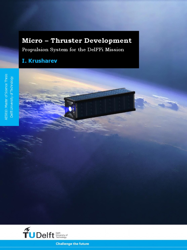 Micro-Thruster Design for CubeSats | PDF | Rocket Engine | Satellite
