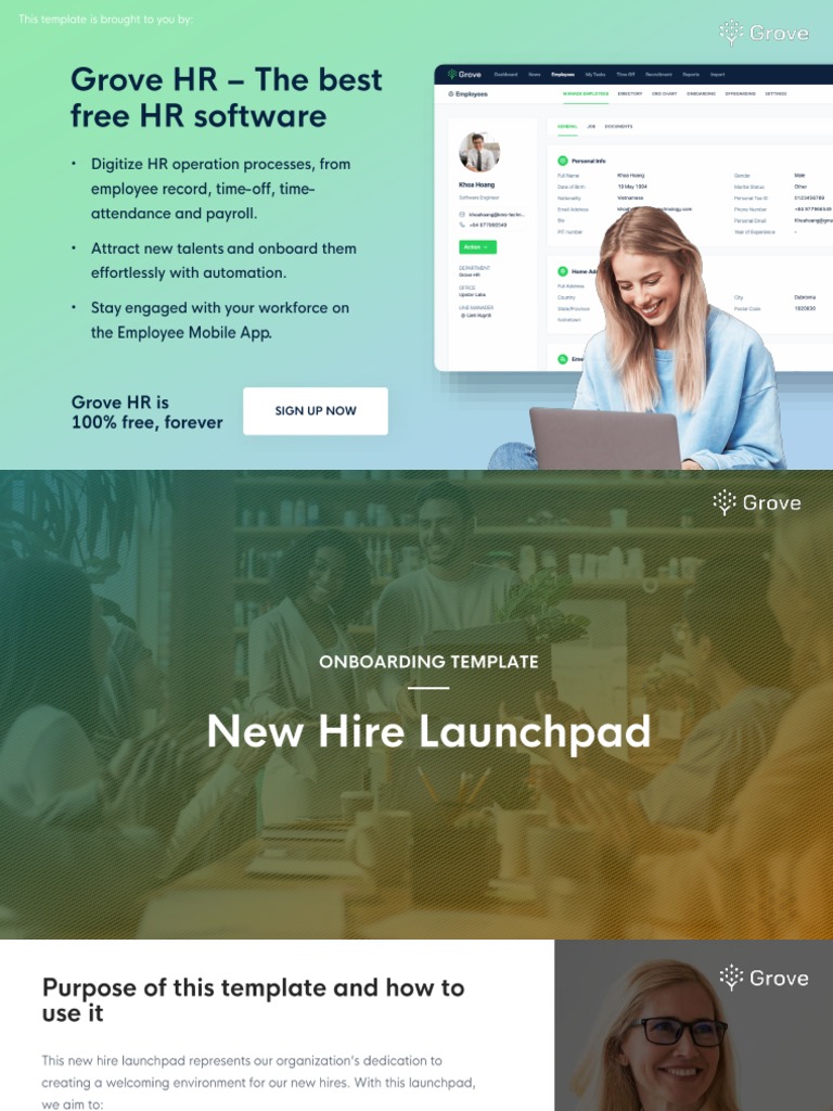 New Hire Launchpad Template | PDF