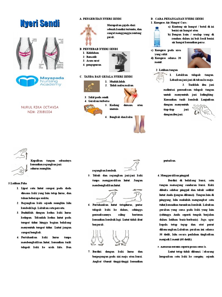 Leaflet-Nyeri-Sendi Nurul | PDF