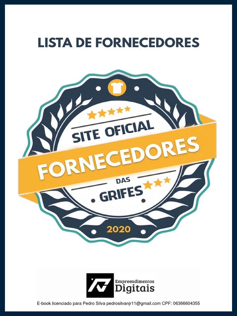 Lista de Fornecedores - Fornecedores Das Grifes | PDF | Business | Science