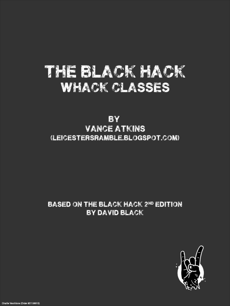The Black Hack: Whack Classes | PDF | Copyright | License