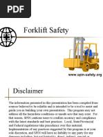 Toolbox Talks Forklift Safety English | PDF | Forklift | Vehicles