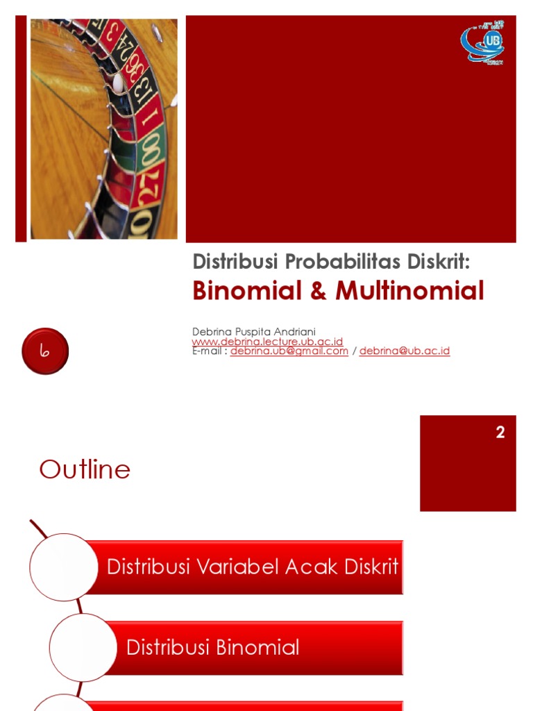 6 Distribusi Diskrit Binomial Multinomial | PDF