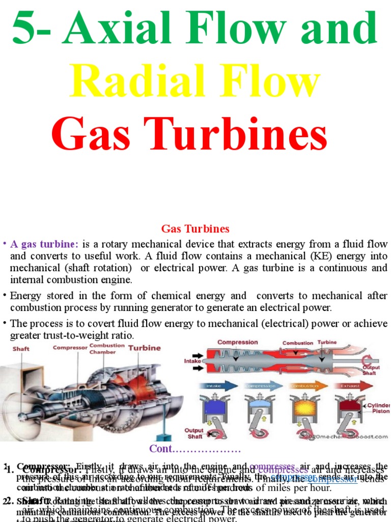 5-Axial and Radial Flow Gas Turbines | PDF | Turbine | Liquids