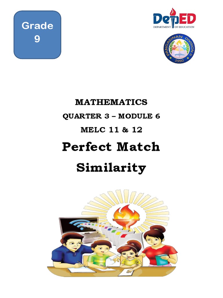 Perfect Match Similarity: Grade 9 | PDF | Triangle | Triangle Geometry