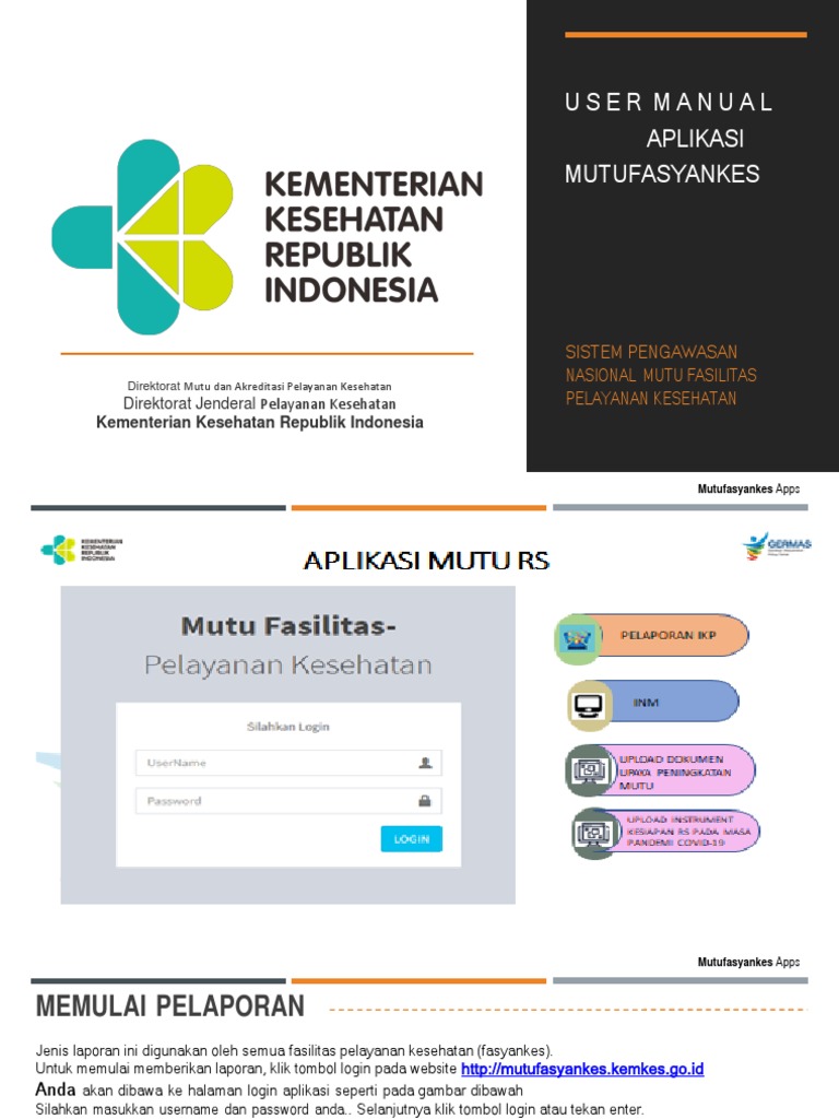 Panduan Aplikasi Mutufasyankes Kesehatan | PDF