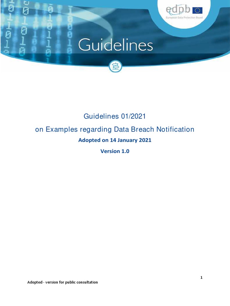 Data Breach Notification Guidelines | PDF | Ransomware | Information ...