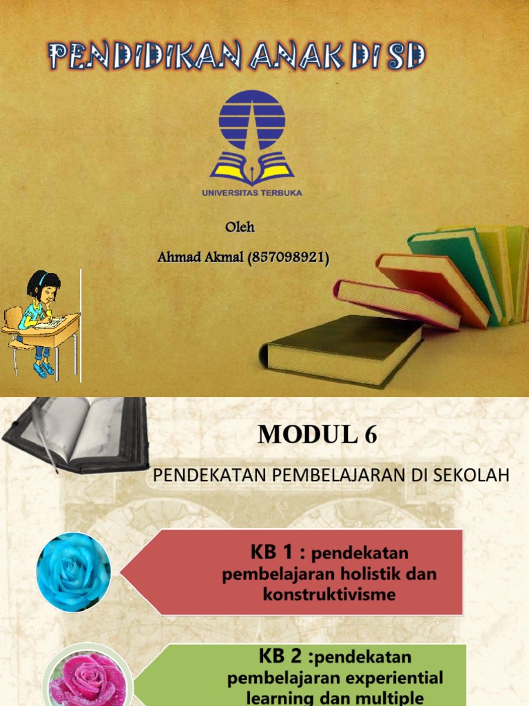 Pendidikan Anak Di SD Akmal Modul 6 | PDF