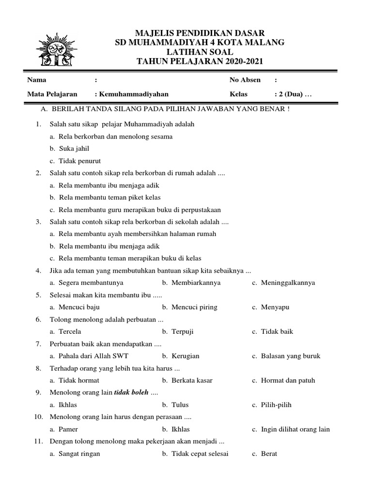 Latihan Soal KMD 2 | PDF