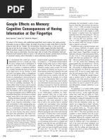 Google Effects on Memory | PDF | Science
