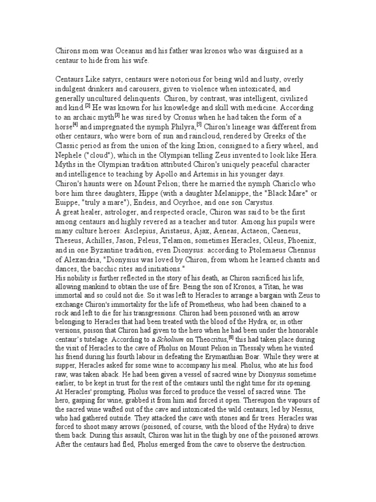 Chiron 3 | PDF | Ancient Greek Religion | Greek Deities