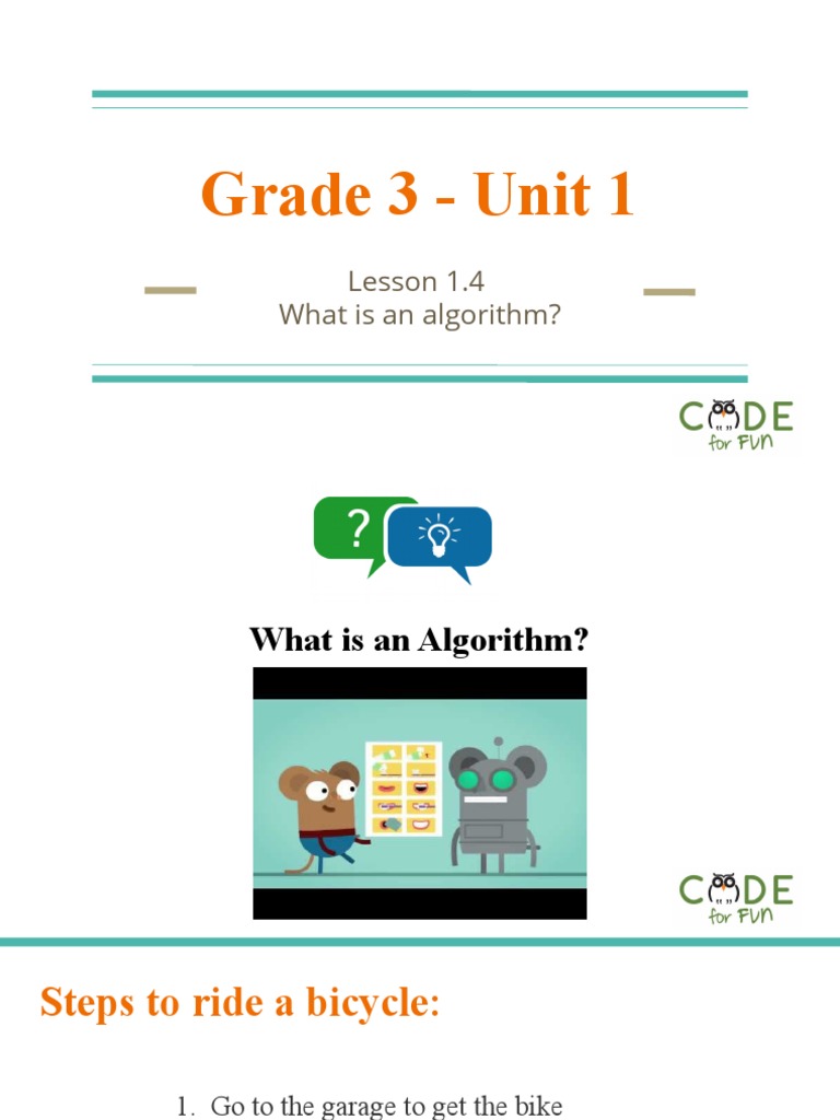 Understanding Algorithms for Kids | PDF | Career & Growth