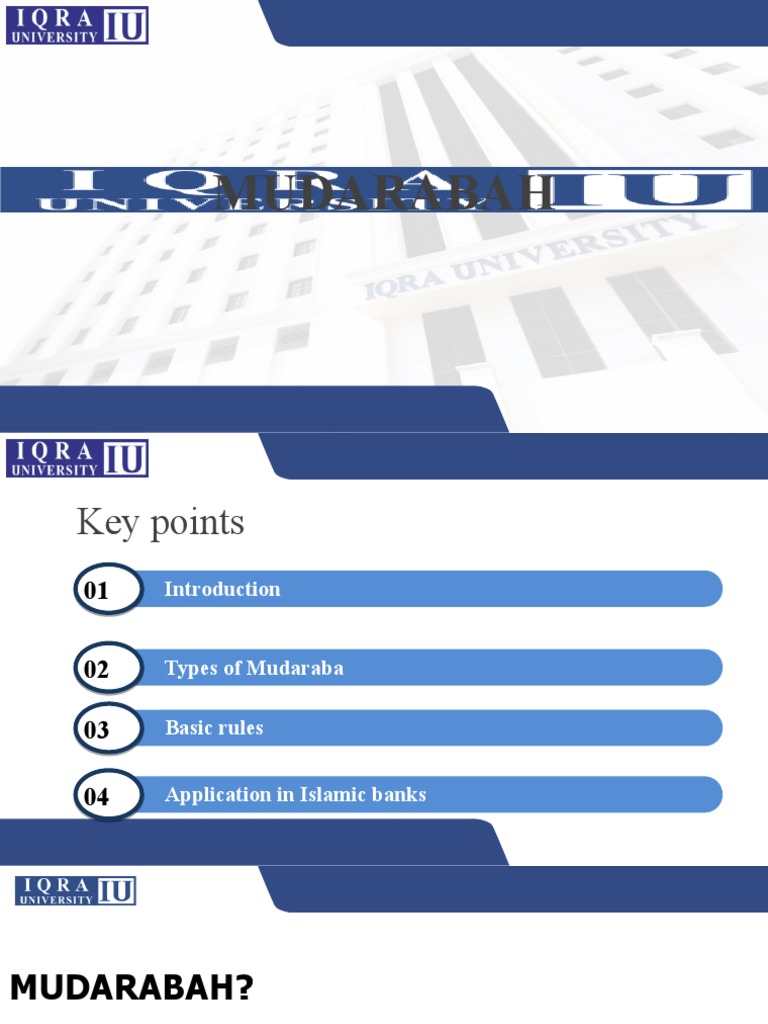 Mudaraba | PDF | Islamic Banking And Finance | Banks