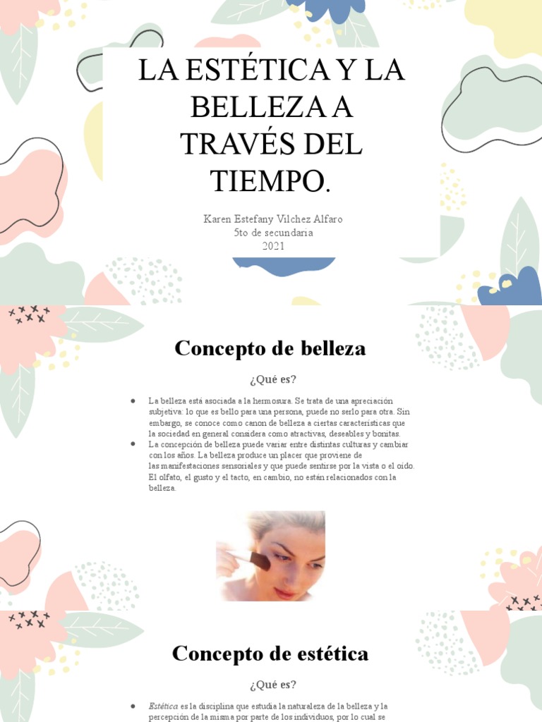 Estética y Belleza a lo Largo del Tiempo | PDF | Belleza | Estética