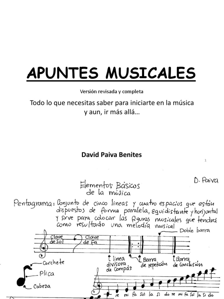 Apuntes Musicales El Libro de Musica | PDF | Notación musical ...