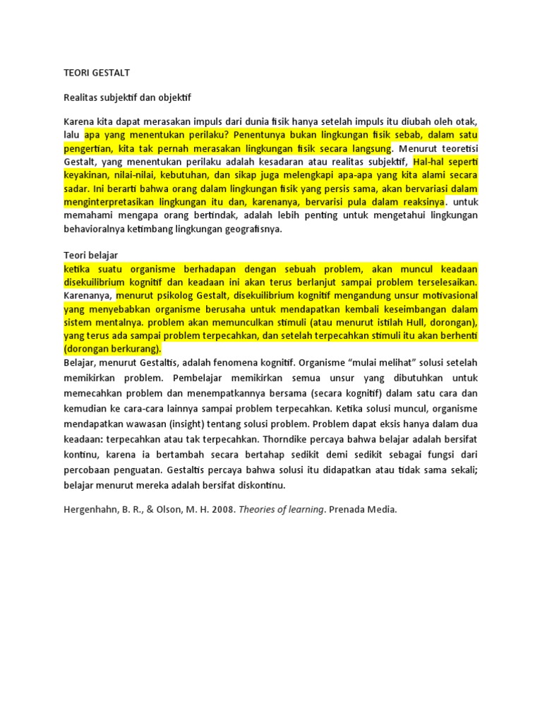 Teori Gestalt Pdf