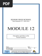 DIASS Self Learning Module 1 | PDF | Social Science | Psychotherapy