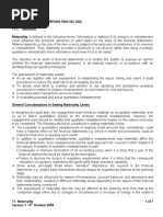 Isa 320 | PDF | Audit | Business Economics