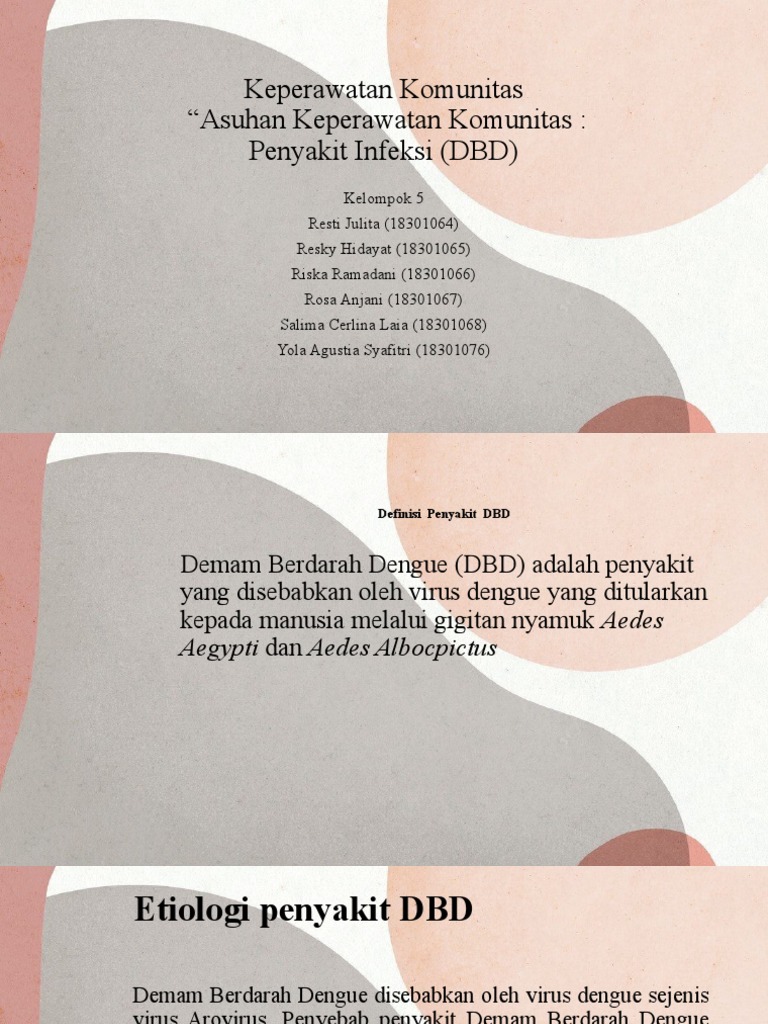 Askep DBD (Kominitas Ii) Kelompok 5 | PDF | Pengembangan Diri | Kesehatan Holistik