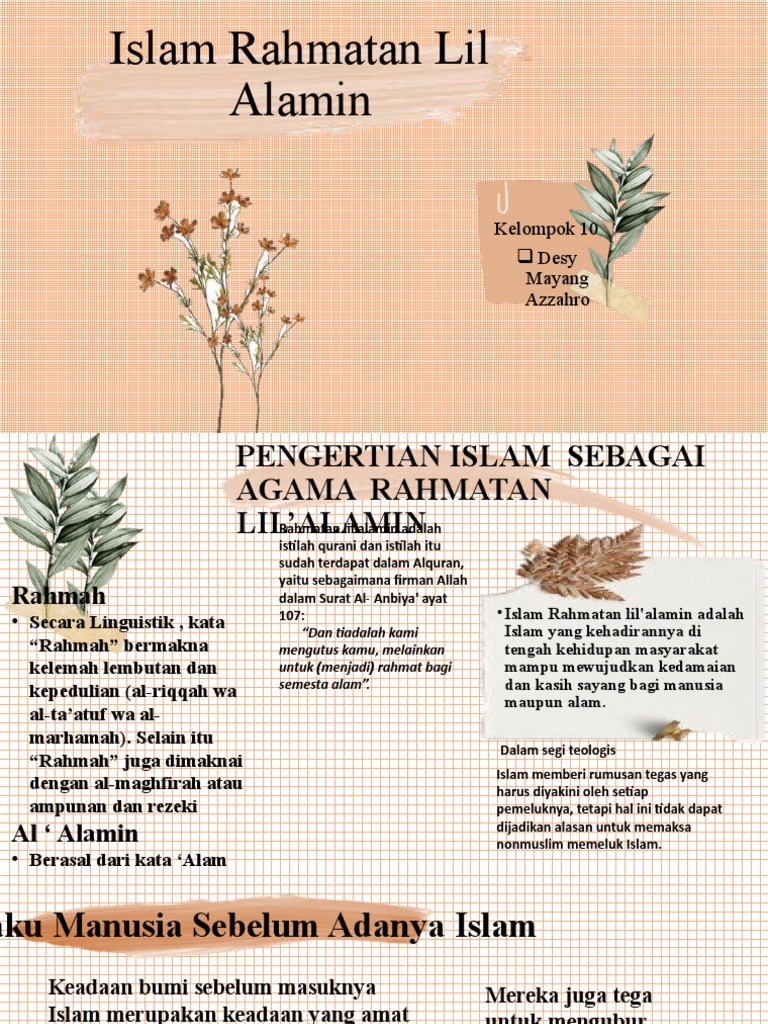 Islam Rahmatan Lil Alamin | PDF | Filsafat | Hukum