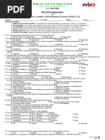 4th Quarter Final Exam in Eapp | PDF | Critical Thinking | Argument