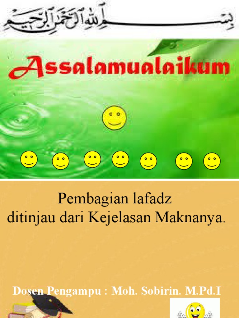 Lafadz Dari Segi Kejelasan Maknanya | PDF Lafadz Dari Segi Kejelasan Maknanya | PDF