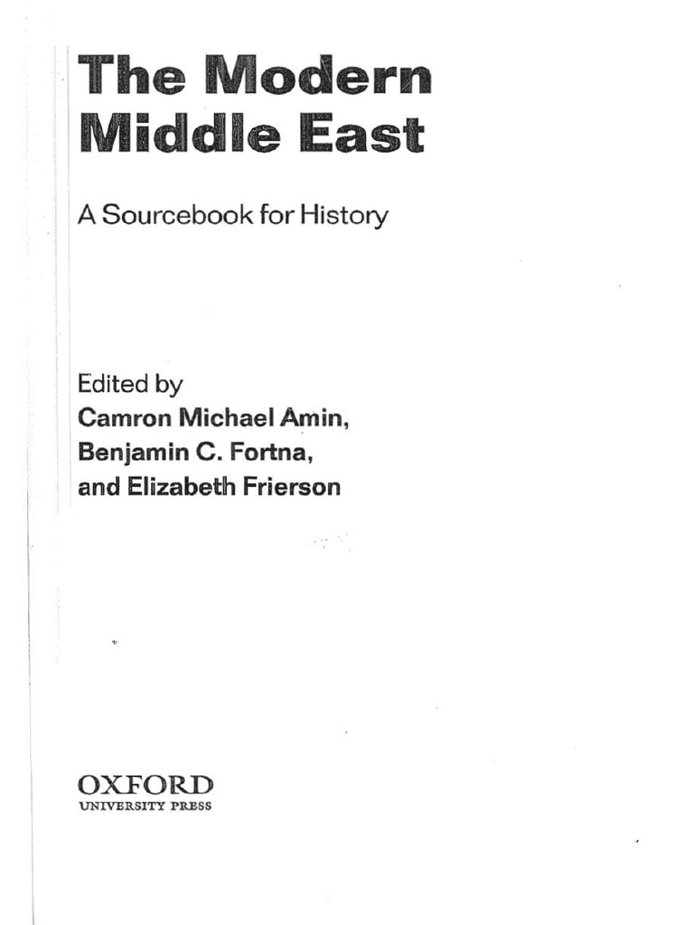 The Modern Middle East: A Sourcebook For History | PDF | Ottoman Empire ...