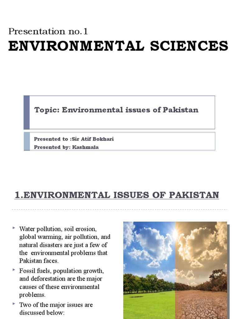 Environmental Issues of Pakistan | PDF | Air Pollution | Pollution