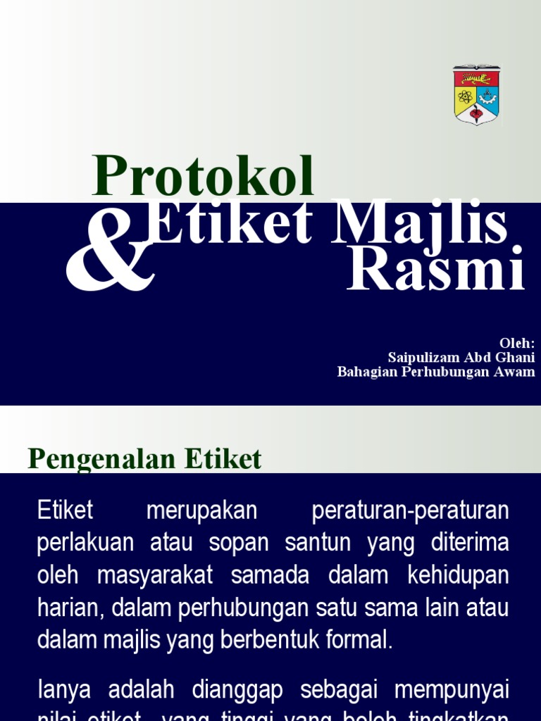 Prokol Dan Etiket | PDF