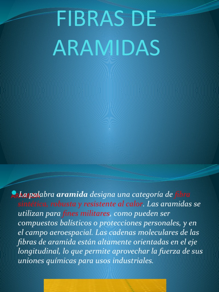 Fibra de Aramida | PDF | Química | Materiales