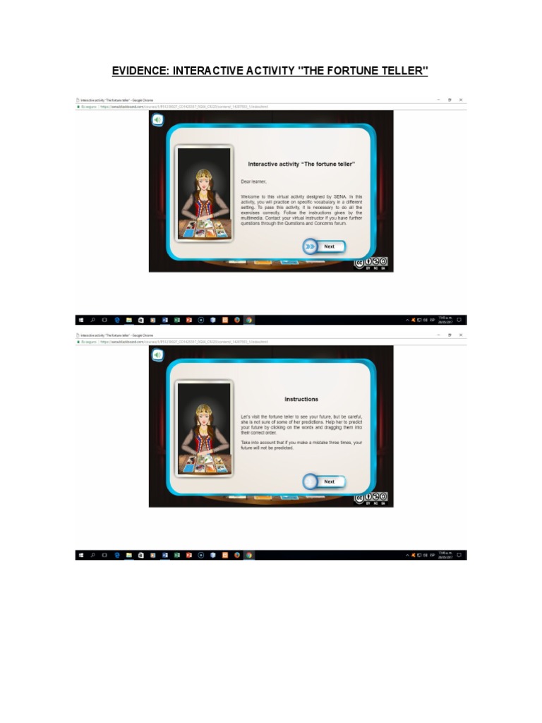 Interactive Activity: The Fortune Teller | PDF