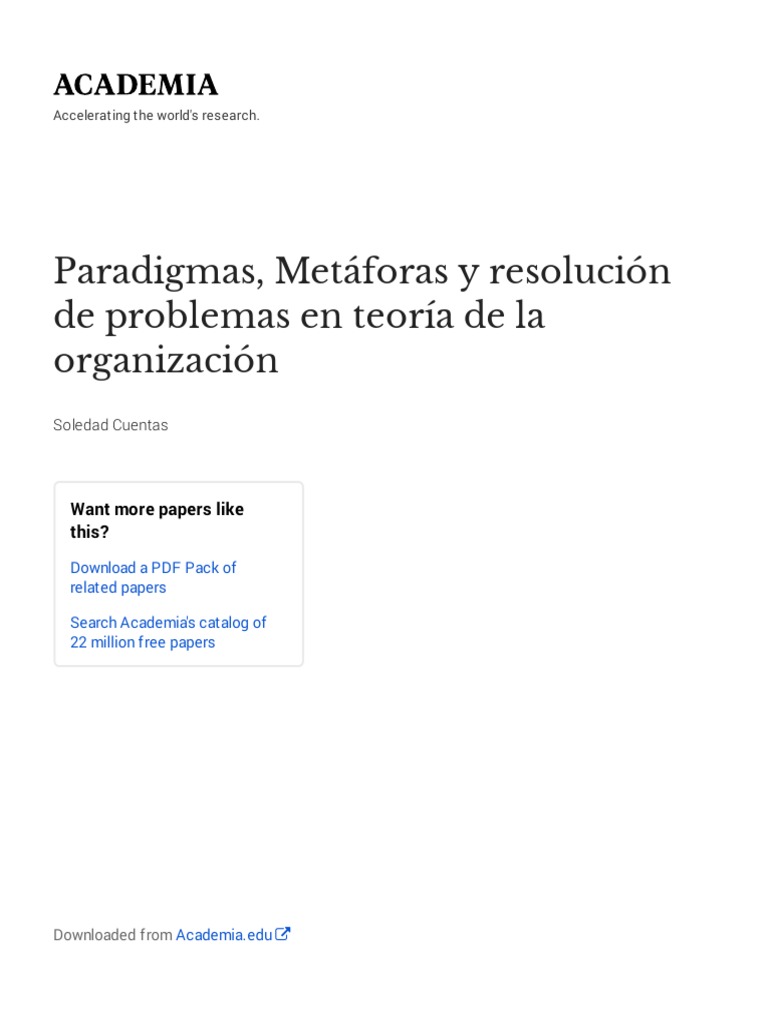 Gareth Morgan With Cover Page | PDF | Paradigma | Metáfora
