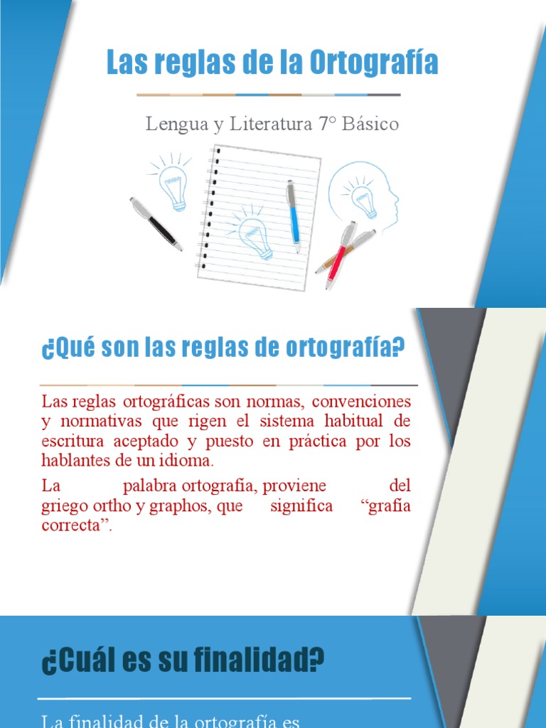 Las Reglas de La Ortografía | PDF