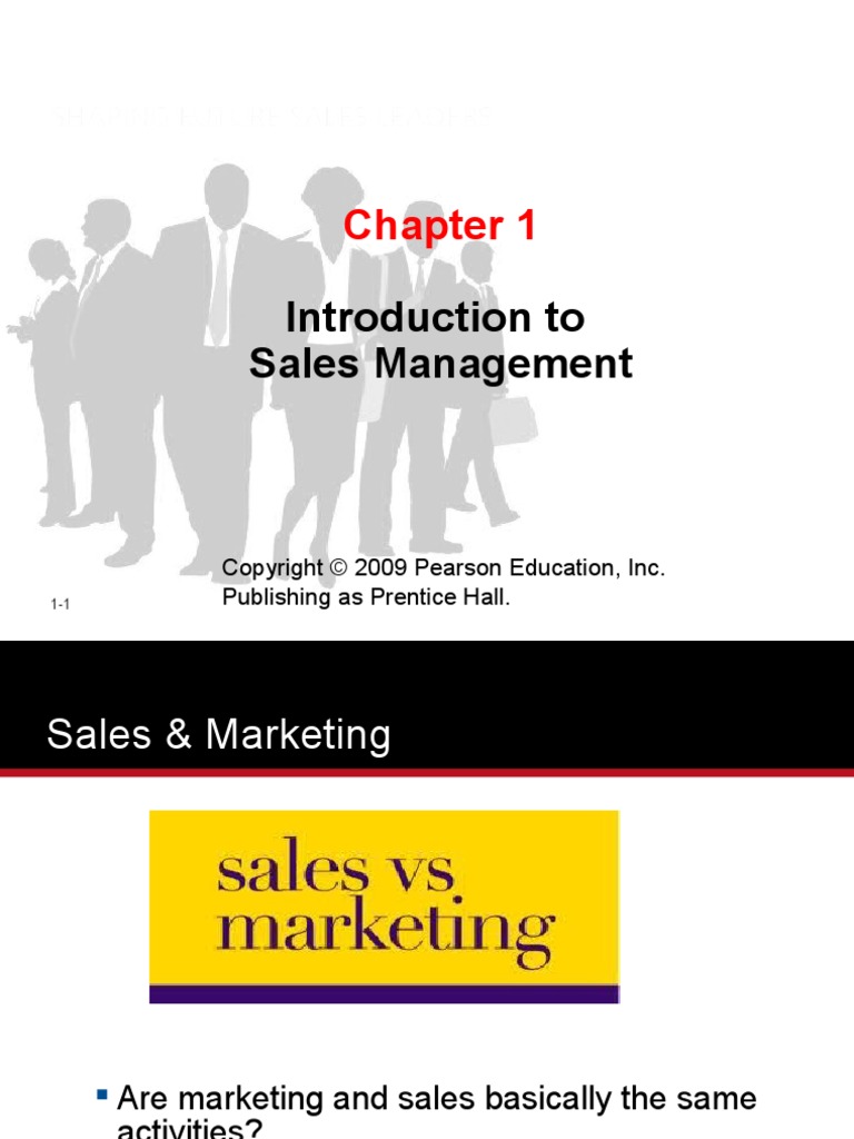 Chapter 01 (Intro Sales Mgment) | PDF | Sales | Marketing