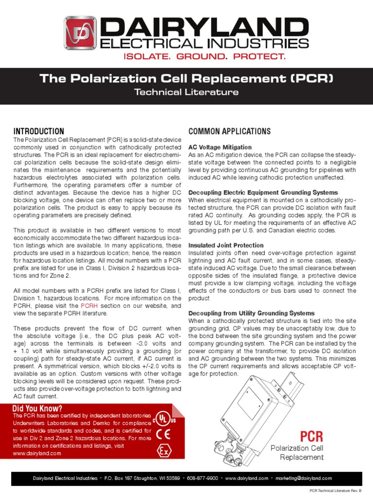 The Polarization Cell Replacement (PCR) : Technical Literature | PDF ...