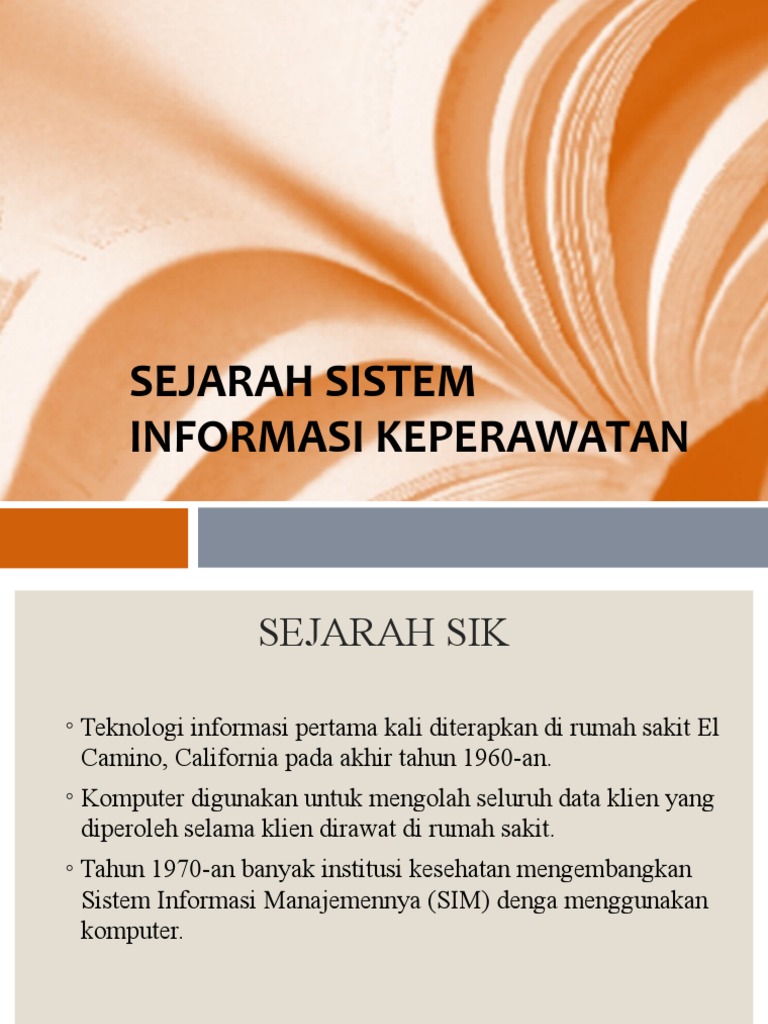 Sejarah Sistem Informasi Keperawatan | PDF | Sains & Matematika