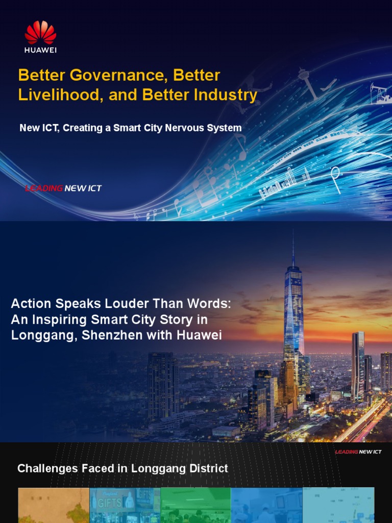 Huawei Smart City Overview Presentation | PDF | Internet Of Things ...
