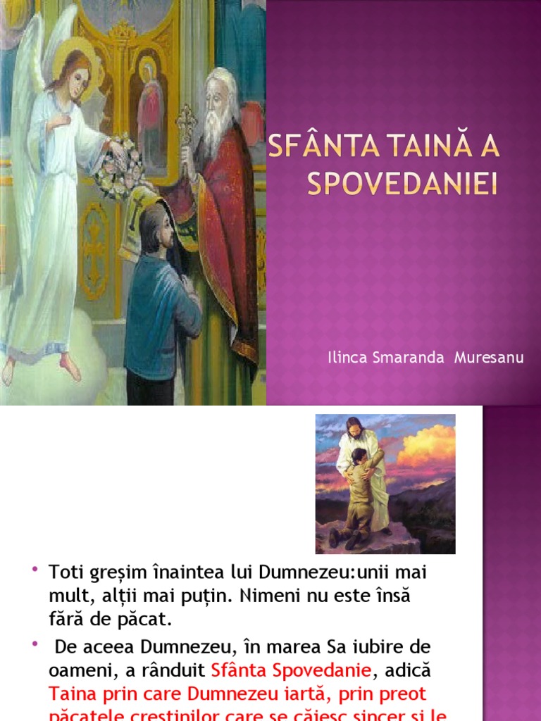 Sfanta Taina A Spovedaniei 1 | PDF