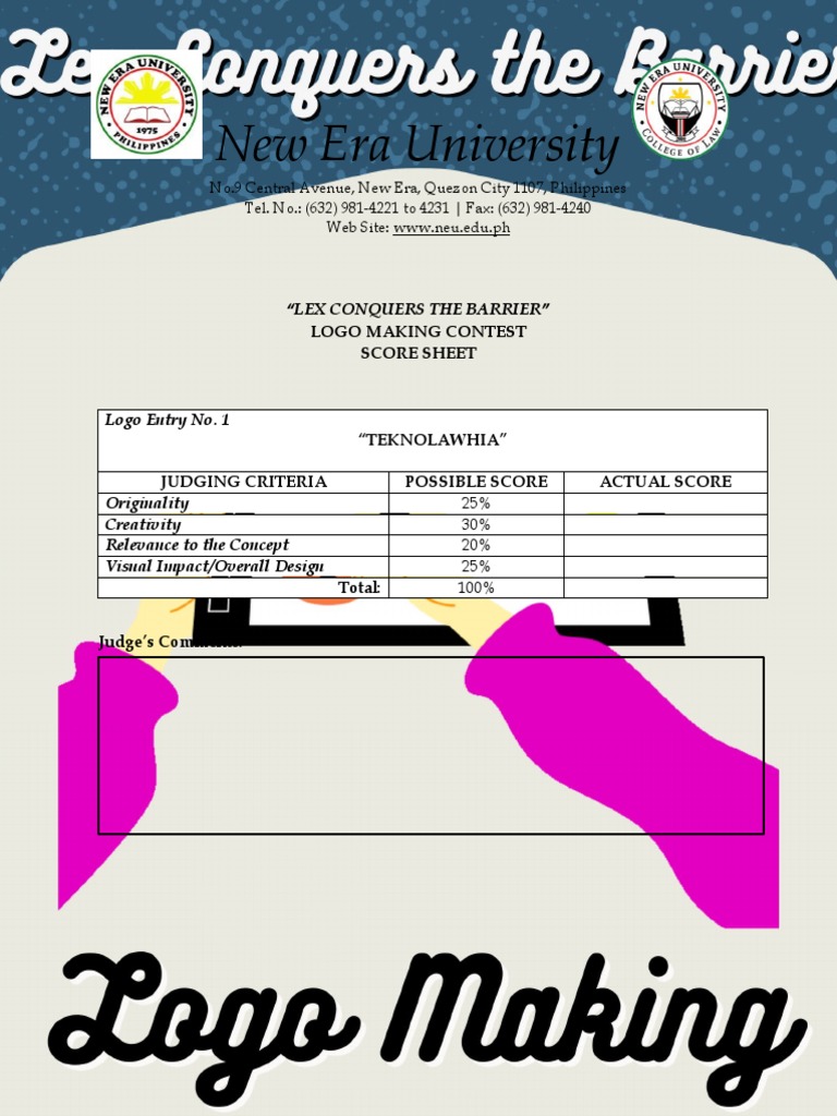 Score Sheet - Logo Making Contest | PDF