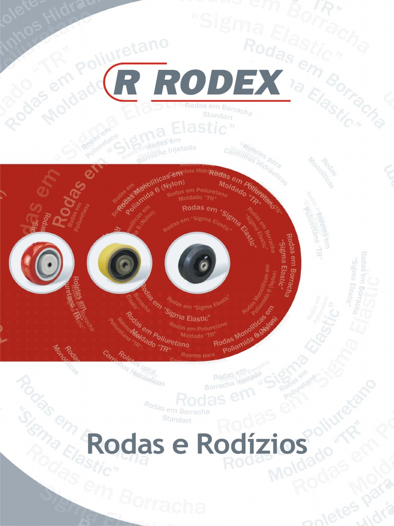 Catálogo de Rodas e Rodízios Rodex | PDF | Poliuretano | Compostos ...