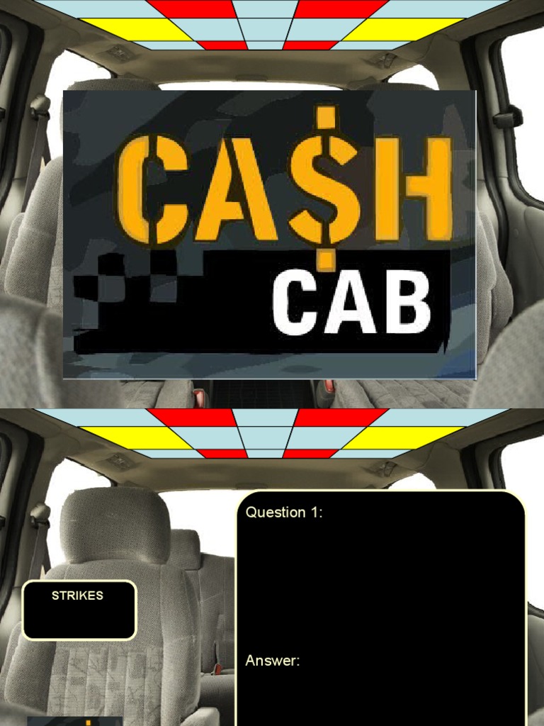 Cash Cab Template | PDF | Game Shows | Gaming