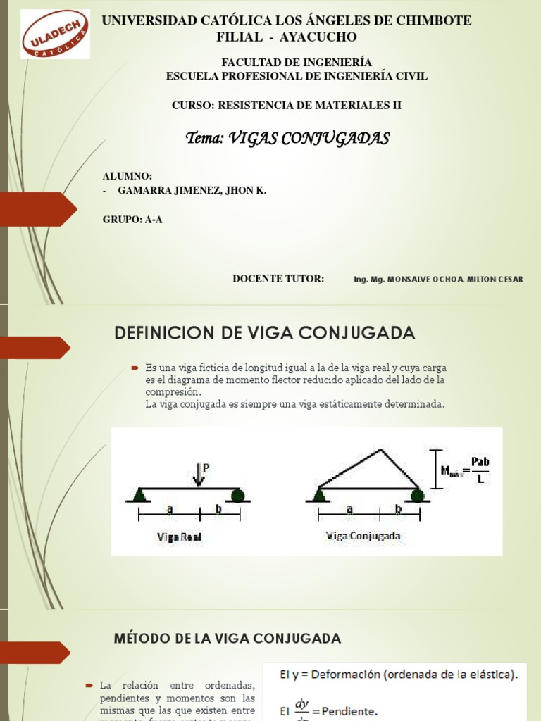 Vigas Conjugadas | PDF | Resistencia de materiales | Ingeniero civil