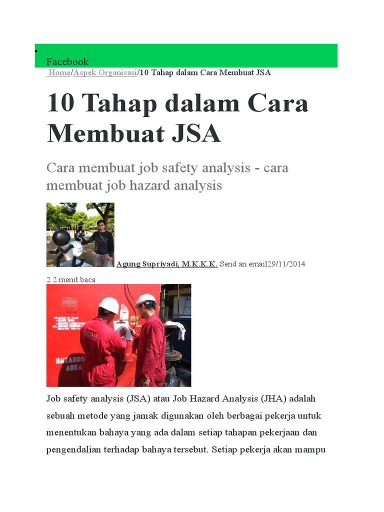 10 Tahap Dalam Cara Membuat JSA | PDF