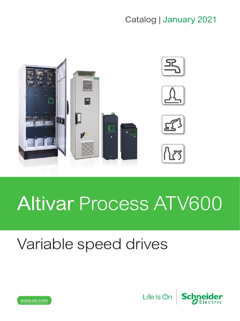 Catalog Altivar Process ATV600 Variable Speed Drives | PDF | Electric ...
