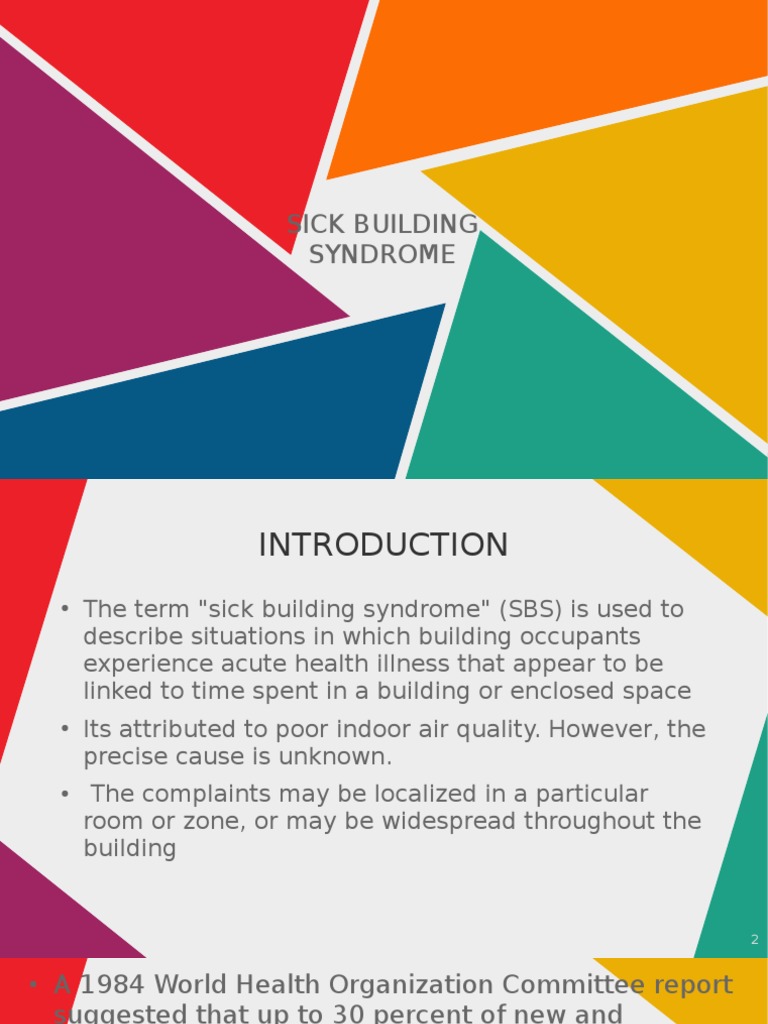 Sick Building Syndrome | PDF | Ventilation (Architecture) | Volatile ...