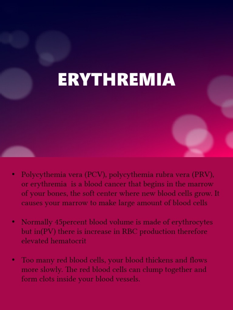 ERYTHREMIA | PDF