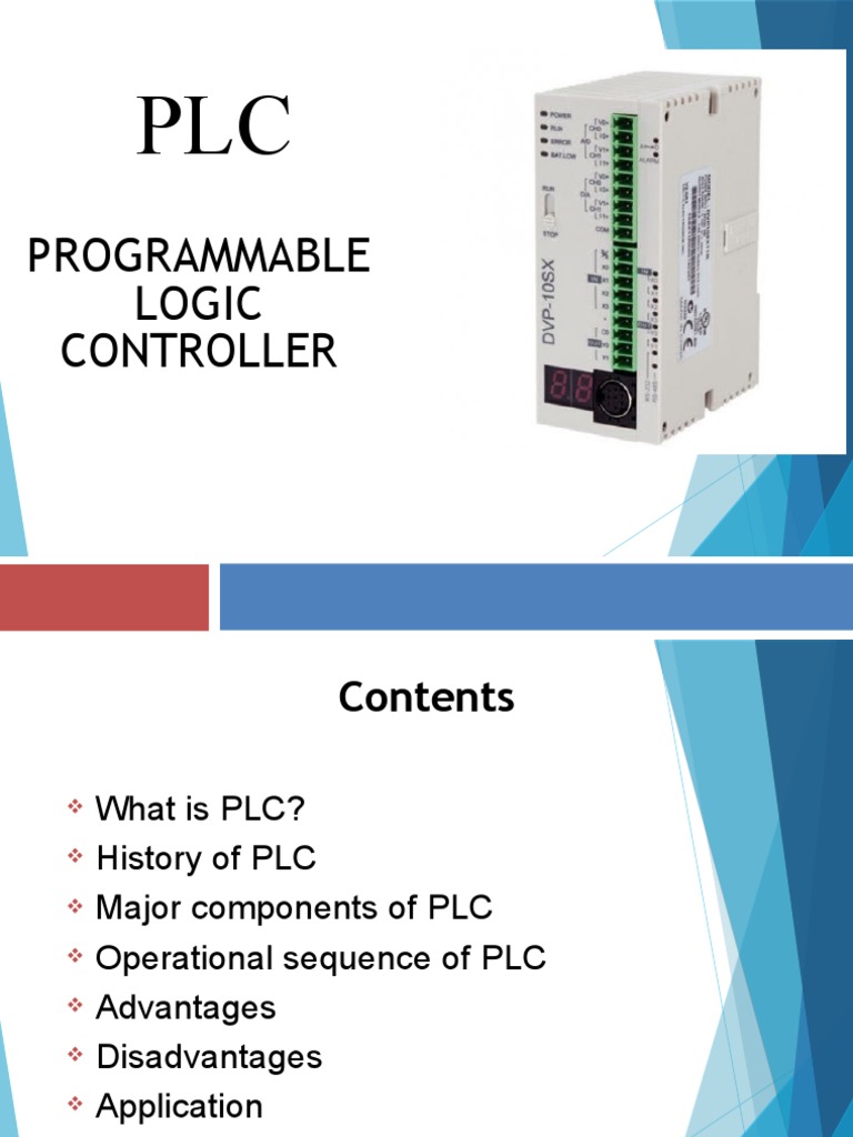 Programmable Logic Controller: Presented by | PDF | Programmable Logic ...