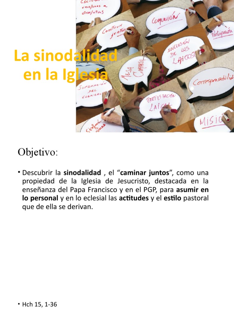 La Sinodalidad en La Iglesia | PDF | Papa Francisco | Iglesia Católica